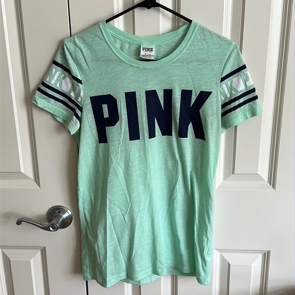 PINK Victoria's Secret | Tops | Pink Victorias Secret Mint Green Tee ...